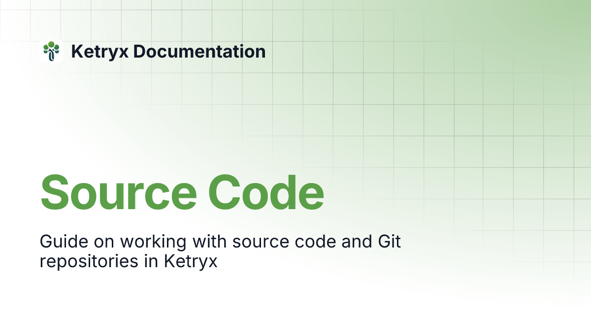 Source Code | Ketryx Documentation